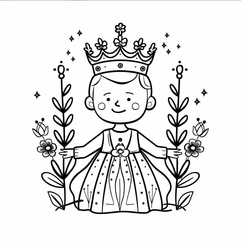 Kleiner König Ausmalbild - Kreative Königreich Abenteuer für Kinder ...